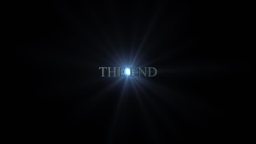 Stock video of the end title 3d blue metallic animation | 7312831 ...