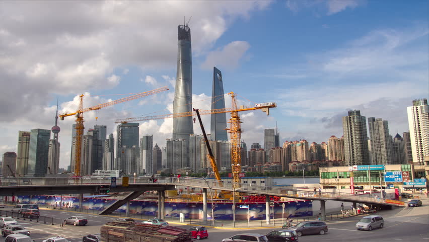 Time Lapse. China. Shanghai Stock Footage Video (100% Royalty-free ...