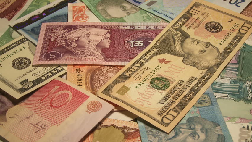 Banknotes from Different Countries of Stock Footage Video (100% Royalty ...