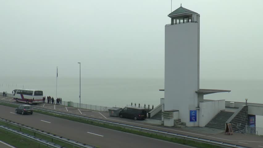 Vlietermonument, A Watchtower At The Dutch Afsluitdijk (enclosure Dam ...