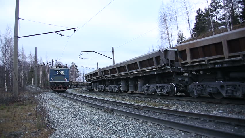 RUSSIA - JULY 5, 2013: Freight Train And Repair Train Of RZD Company ...