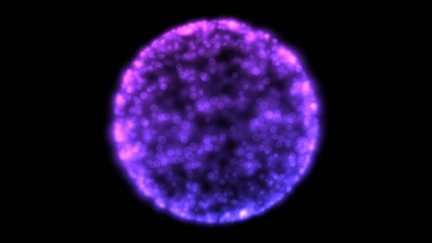 Stock video of abstract particle sphere animation - loop | 8333041 ...