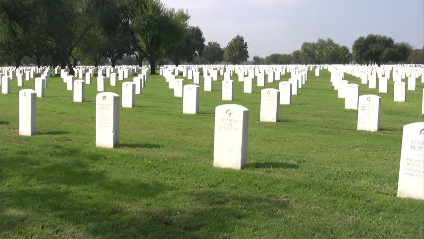 Video Of Fort Sam Houston Veterans Cemetery Memorial Day. Headstones ...