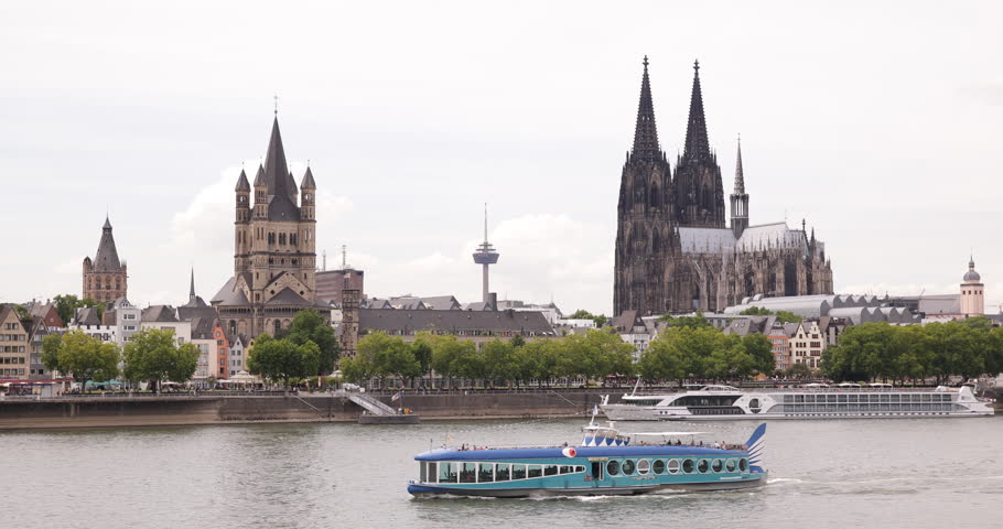 Cologne, Germany - July 7, Stock Footage Video (100% Royalty-free ...