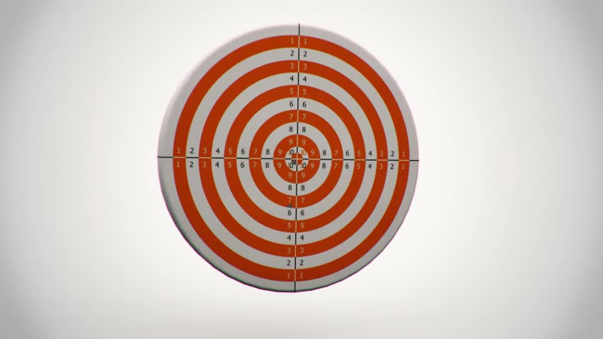 4 Arrows Hitting The Border Of A Target, One Arrow Reach The Center Of ...