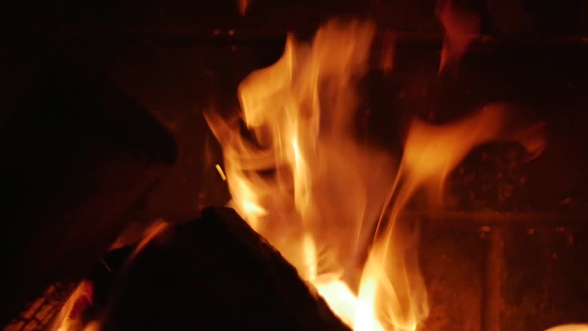 First Fire Made By Prehistoric Caveman In His Cave Stock Footage Video ...