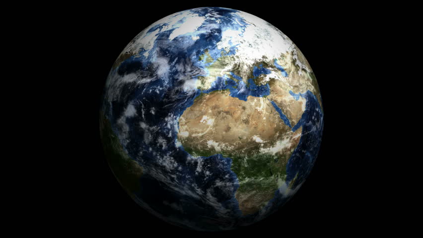 Clean / Destruction Earth With Alpha Channel, Loop Stock Footage Video ...