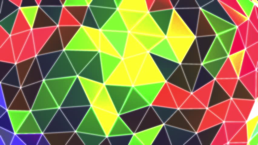 Abstract Low Poly Triangular Crystalline Background Loop Animation, Hd ...