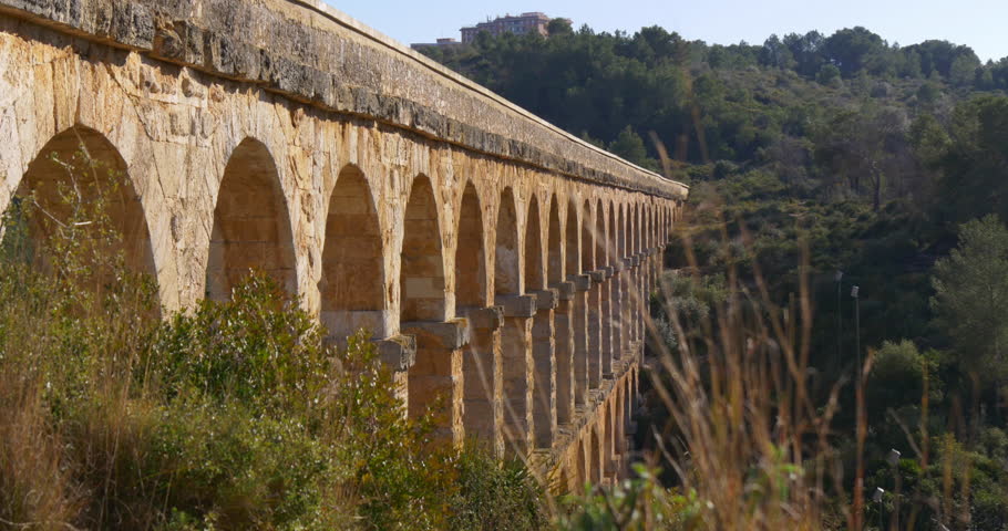 Flying Left Over Roadway Of Modica Viaduct Stock Footage Video 28635355 ...