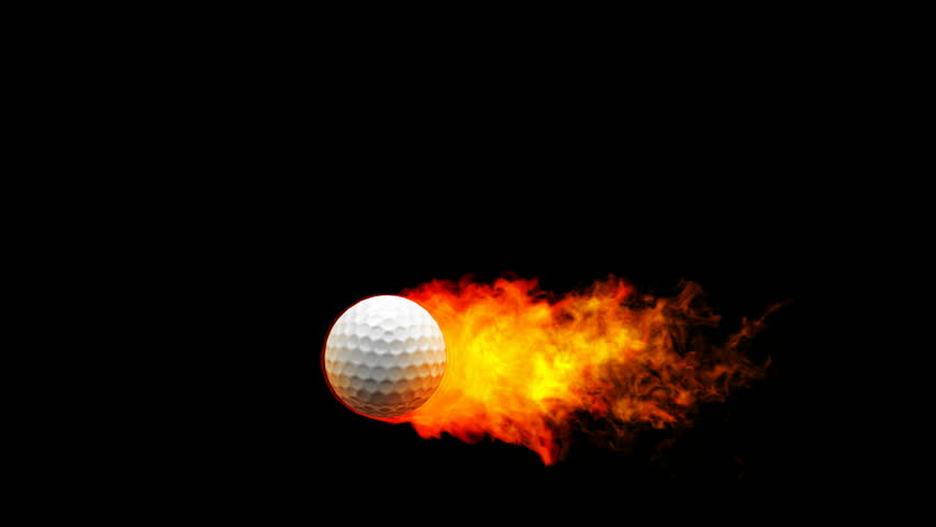 Baseball Fireball In Flames On Black Background Stock Footage Video ...