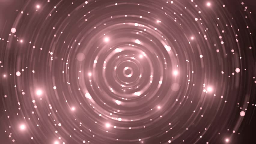 Stars Sky Turning Space Looped Animation. Brilliant Circles Loop ...
