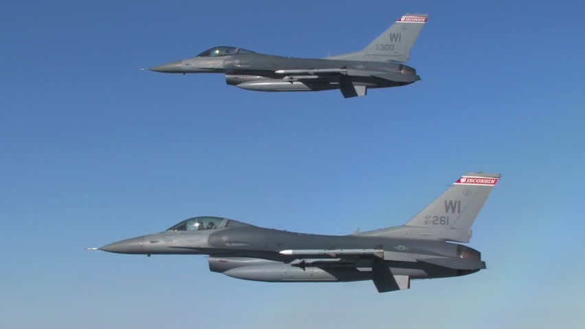 Circa 2010s - Two F-16 Stock Footage Video (100% Royalty-free) 9091451 ...