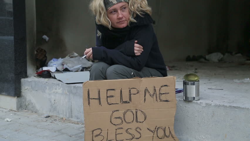 Homeless, Sick Child Begging In Street Stockvideos & Filmmaterial ...
