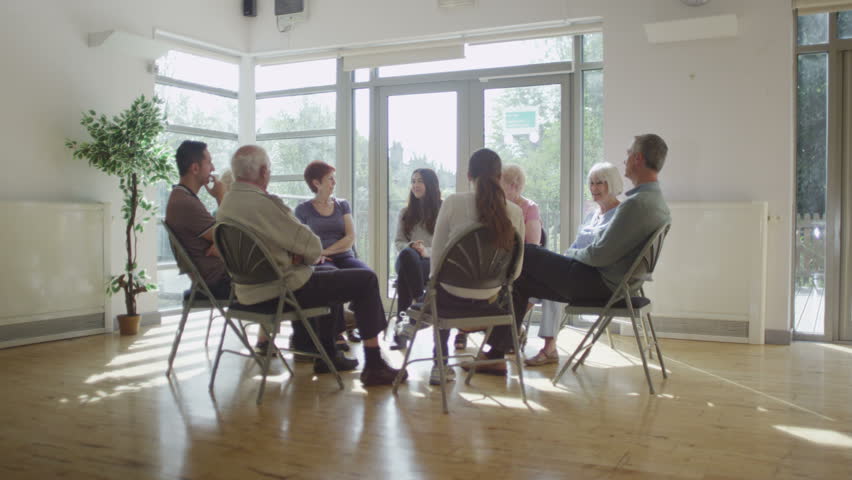 4k People in Group Therapy Stock Footage Video (100% Royalty-free ...