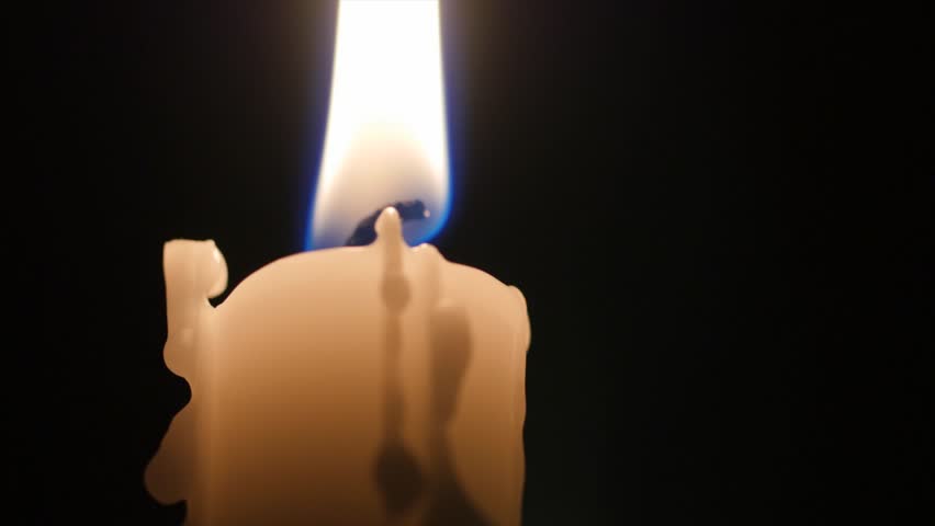 Time Lapse Of Burning Candle Melting Away And Dripping Wax Stock ...