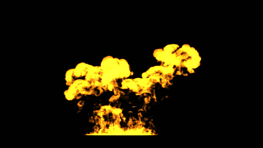Explosion Top View Beautiful 3D Top View Realistic Explosion With Alpha ...