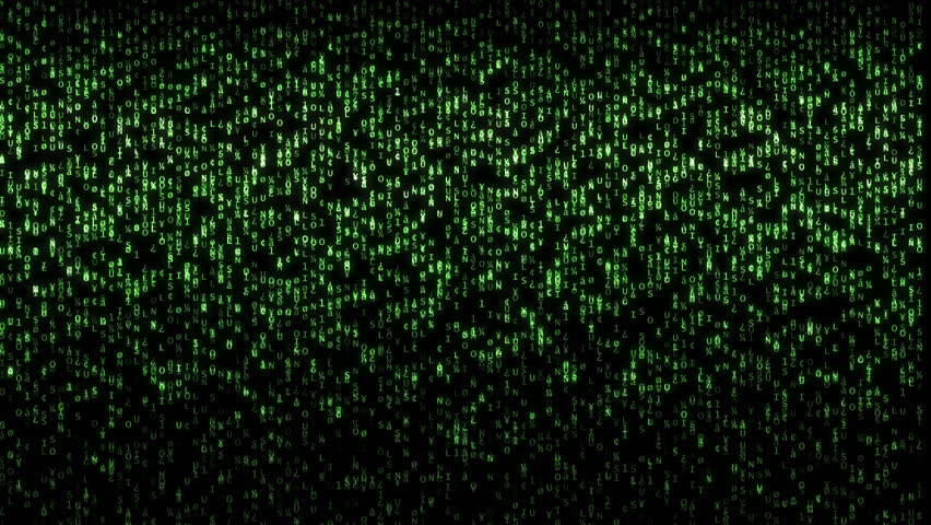 Matrix Number Screen 4k Stock Footage Video (100% Royalty-free) 9644171 ...