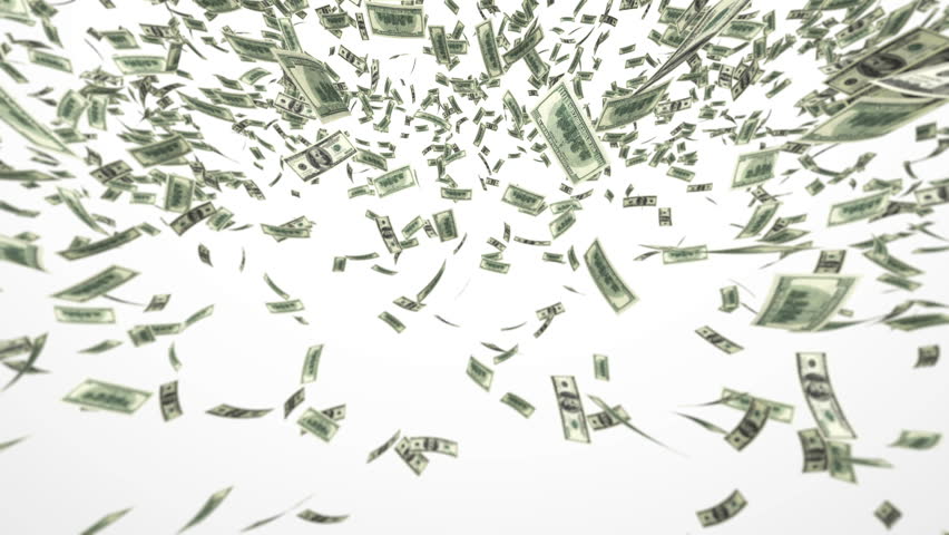 Money Falling Dollars US USA American Currency 4k Stock Footage Video ...