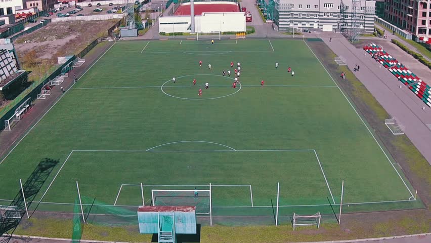 Training Of Soccer Team On Small Sports Arena Of Locomotive Stadium At ...